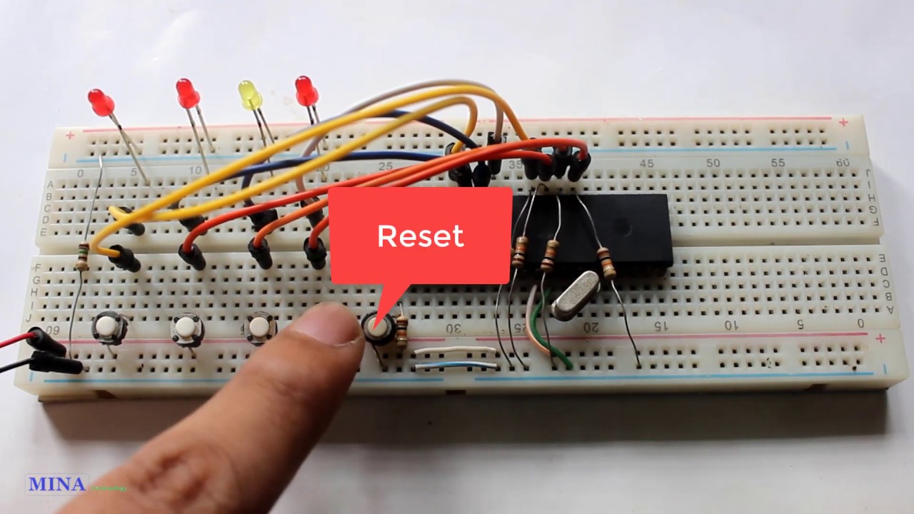 Push button switch(Latching) interfacing with PIC Microcontroller with code