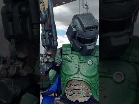 Badass Doom Guy cosplay at London Comic Con