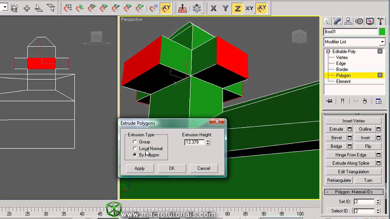 3D Studio Max - Tutorial - Como modelar Objetos Low Poly Objects usando Editable Poly. Una casa 2