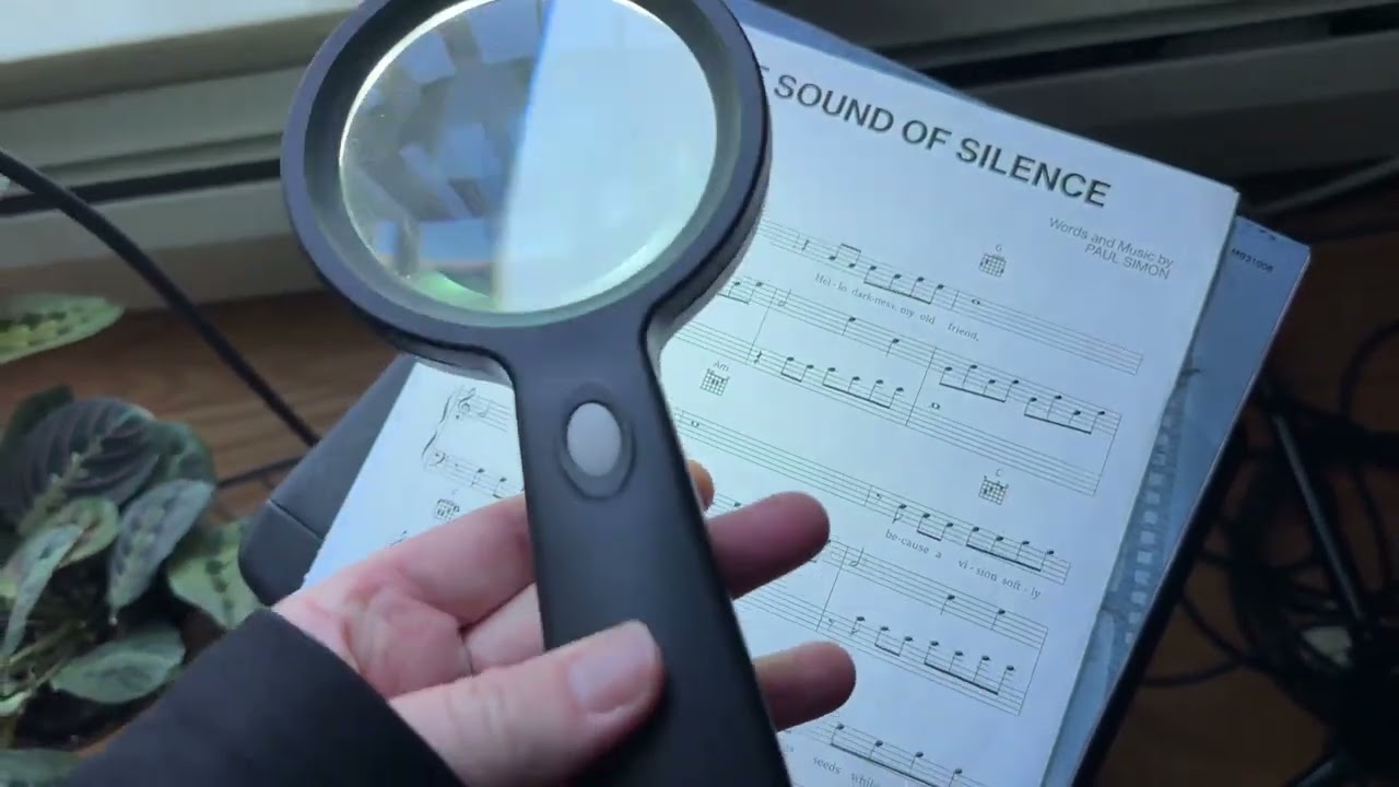 Magnifying Glass with Light, 10X Handheld Large Magnifying Glass 12 LED Illuminated Lighted Magnifie