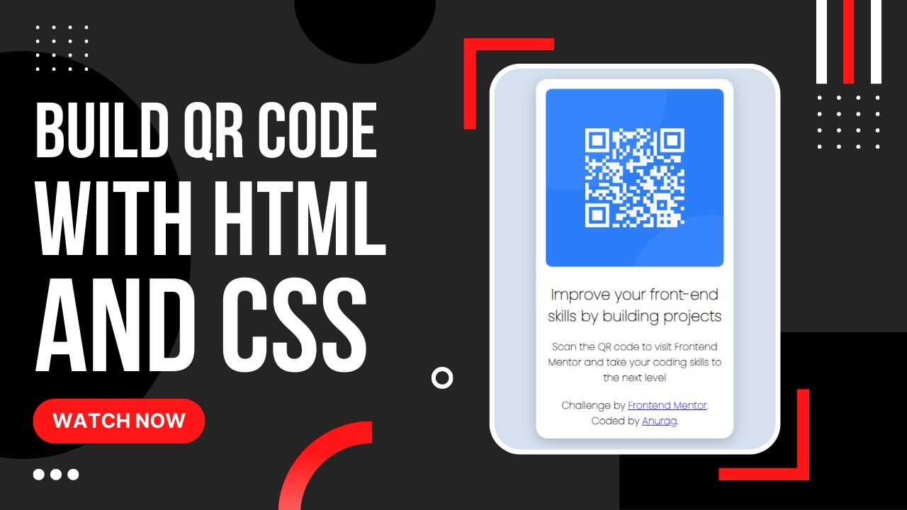 Frontend Mentor Challenge || Build QR Code with HTML & CSS
