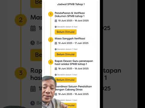 Jadwal SPMB 2025 Tingkat SMA