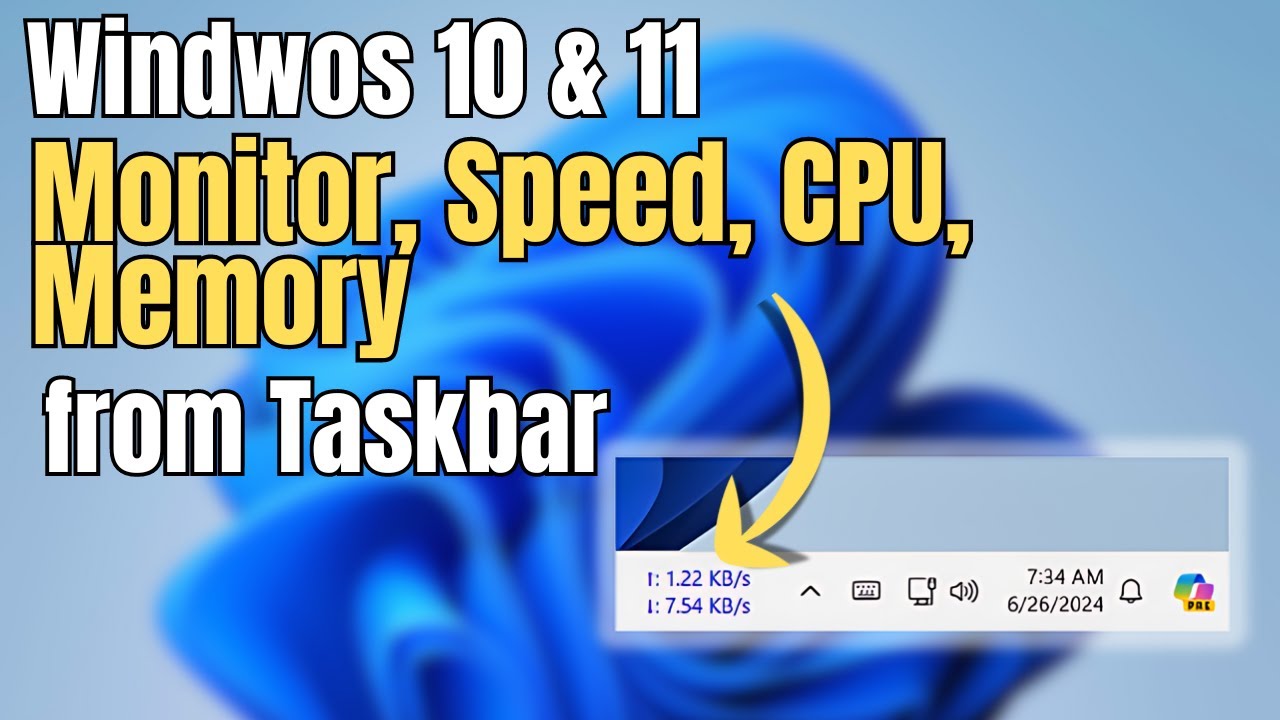 Monitor Internet Speed on Windows 11/10 Taskbar: Quick Setup Guide!