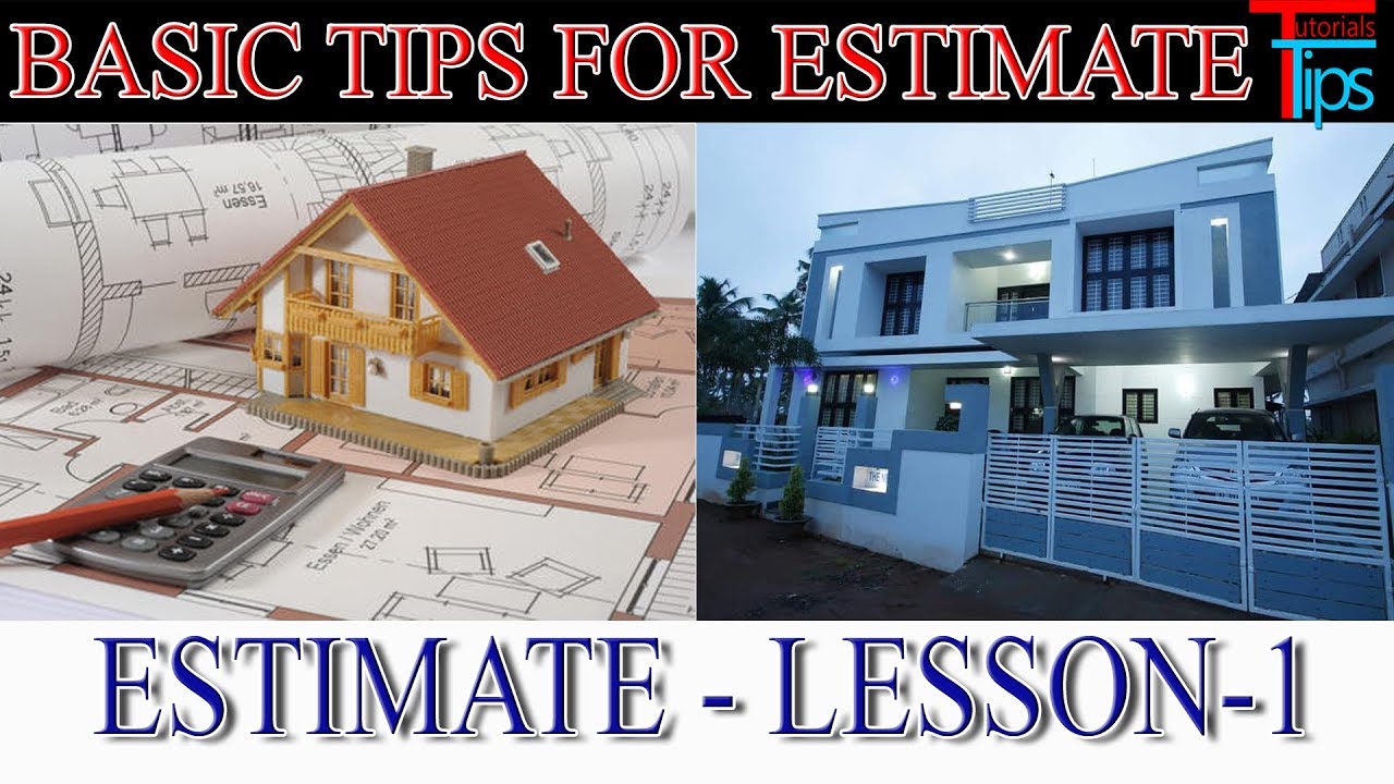 Basic tips for estimate and costing lesson -1 | Estimate series