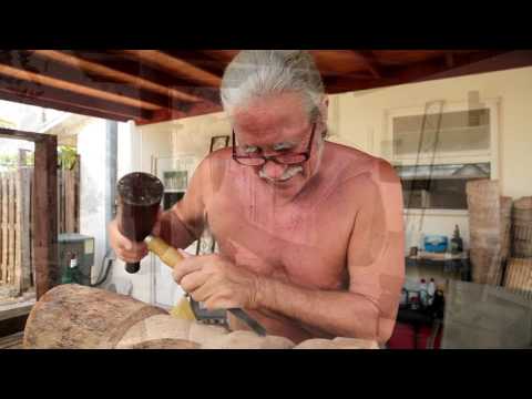 Tiki carving with Nicky Ravine