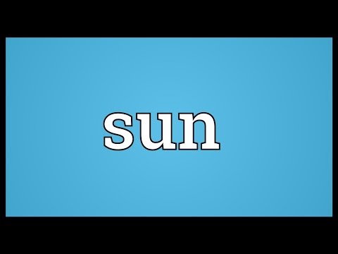 Sun Meaning
