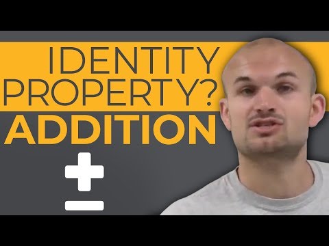 What is the identity property of addition