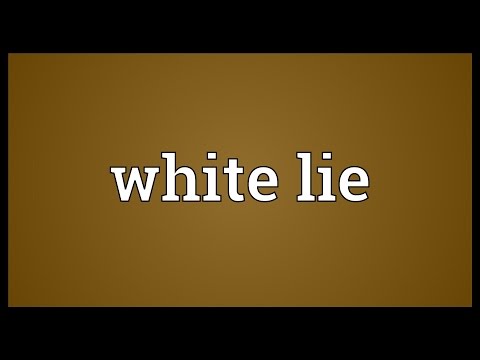 White lie Meaning