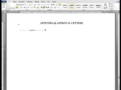UCF ETD Tutorial: Appendices