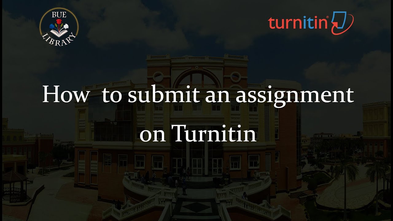 How to submit an assignment on Turnitin