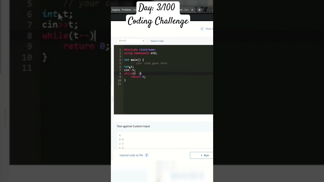 Day: 3/100 *Coding Challenge* #100daysofcode #100dayschallenge #programming #code