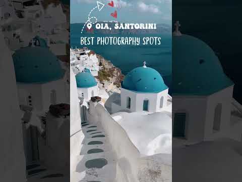 The Secret to Taking Photos with NO tourists in Oia, Santorini | Best Photo Spots 💎 #Greece