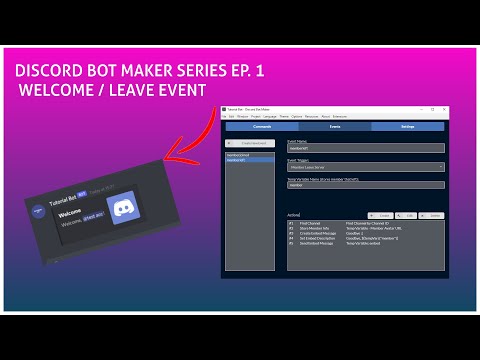 Discord Bot Maker Tutorial Series | EP 1| Member Join/Leave event | Welcome event