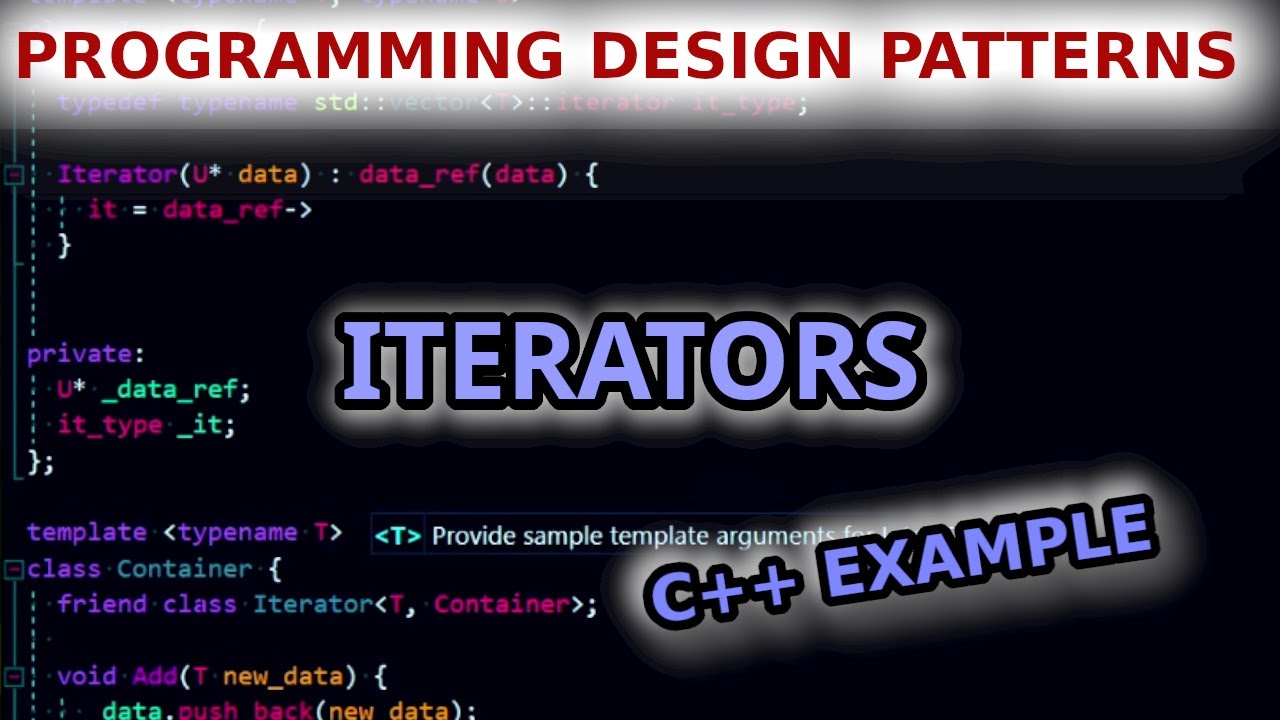 Iterator Design Pattern - Ep 19 - C++ Coding