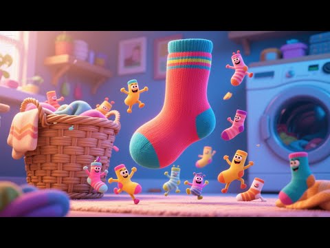 Silly Socks Song | A Wacky 3D Baby Rhyme Full of Colorful Socks, Funny Feet, and Happy Wiggles!