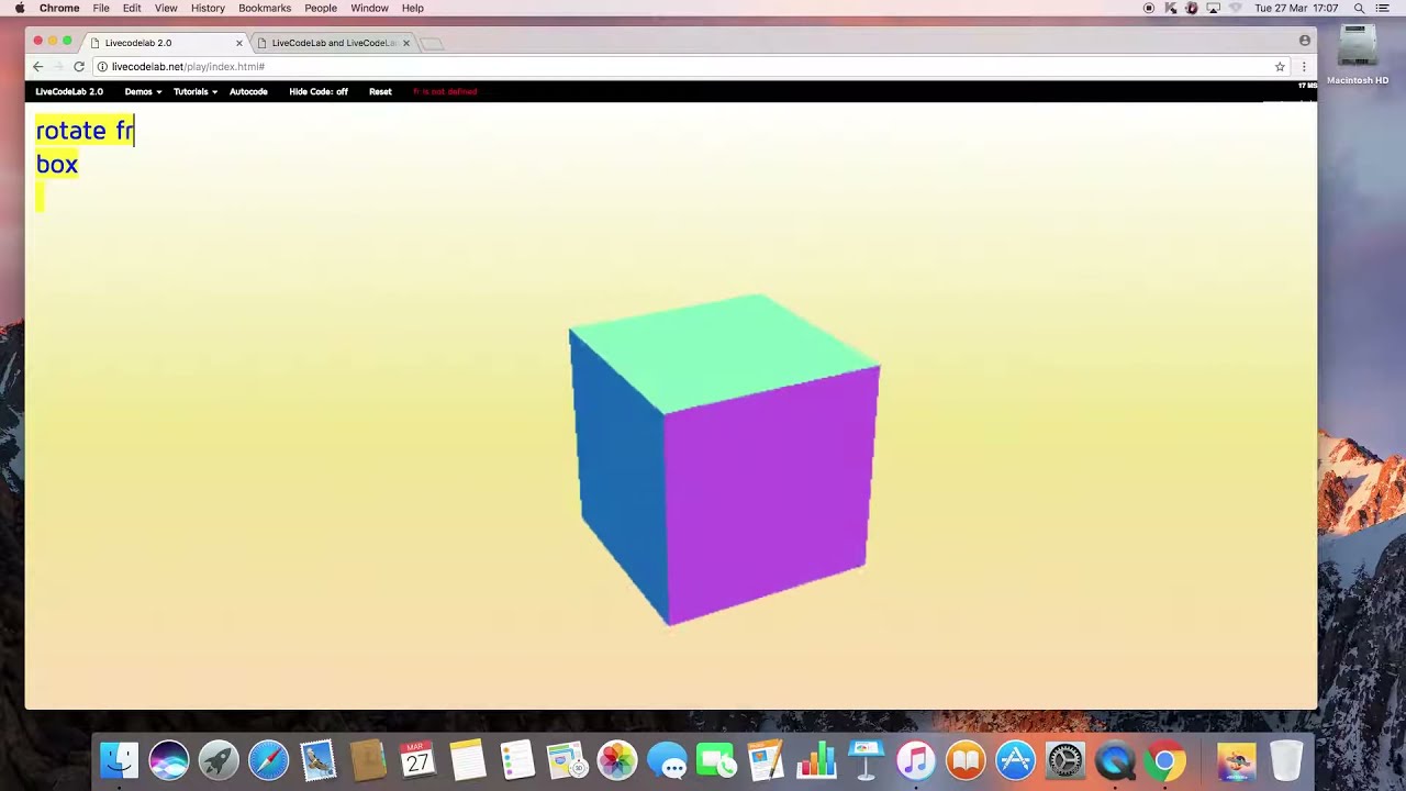 How to: Use LiveCodeLab For Live Coding