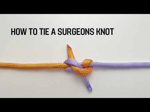 How to tie a Surgeons knot