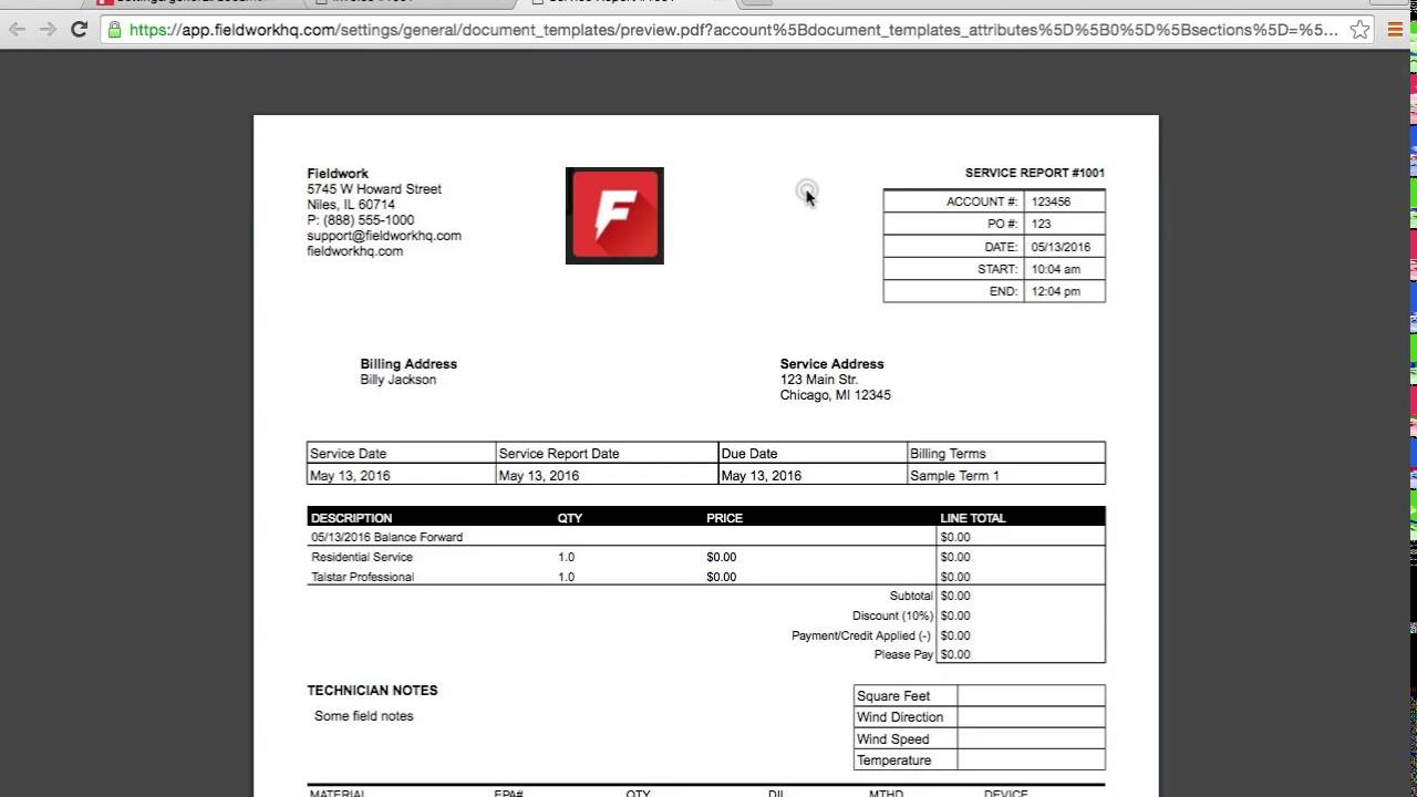 Fieldwork Document Templates: Overview