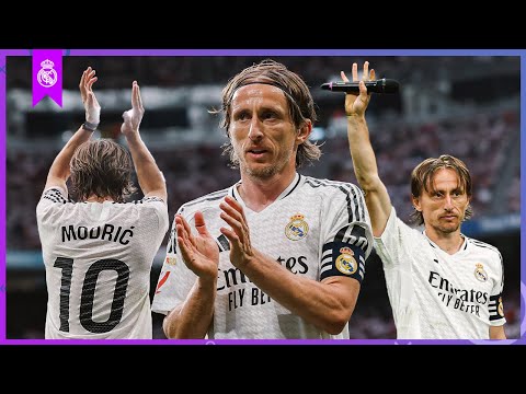 An emotional tribute to Modrić at the Bernabéu! | Real Madrid