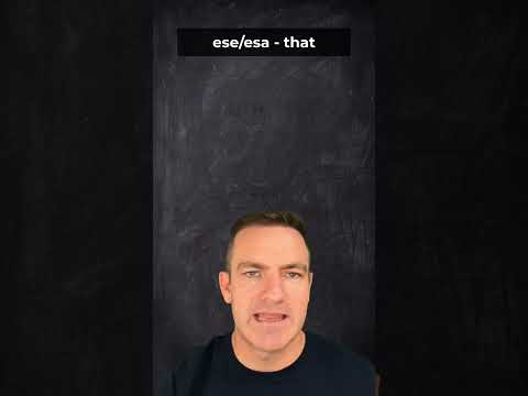 Spanish word of the day ESE/ESA & phrases. Day 13. #shorts #learnspanish #spanishvocabulary