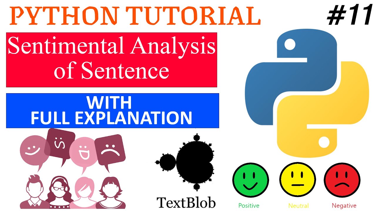 Python Program - Sentiment Analysis | TextBlob Tutorial