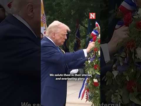 Trump Honors Fallen Service Members On Memorial Day In Arlington