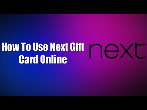 How To Use Next Gift Card Online