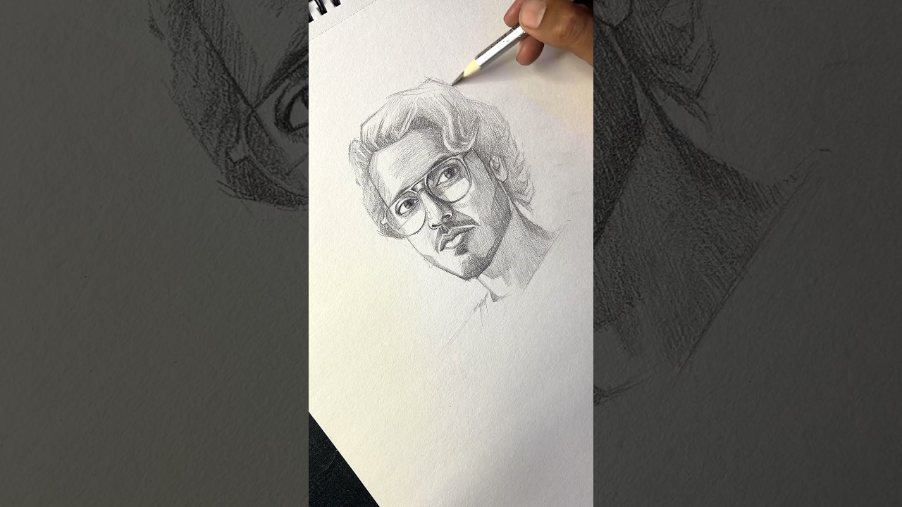 Day-100 // Drawing Self Portrait @ArtisticDipankar #100daysloomismethodchallenge #loomismethod