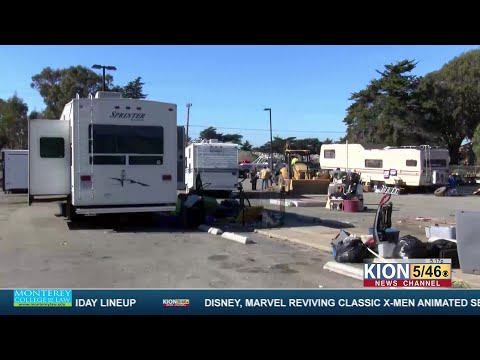 Monterey County evicts homeless from a parking lot in Marina