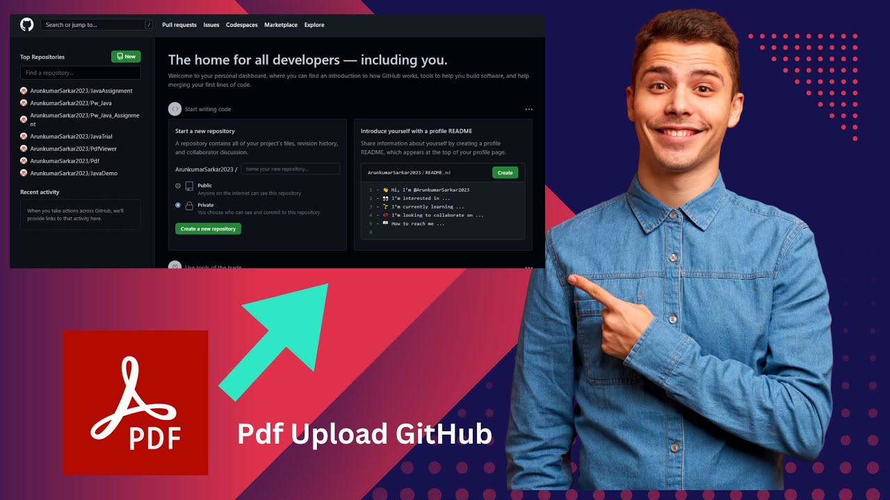 How to pdf Upload Github | Github  Pdf view || Github