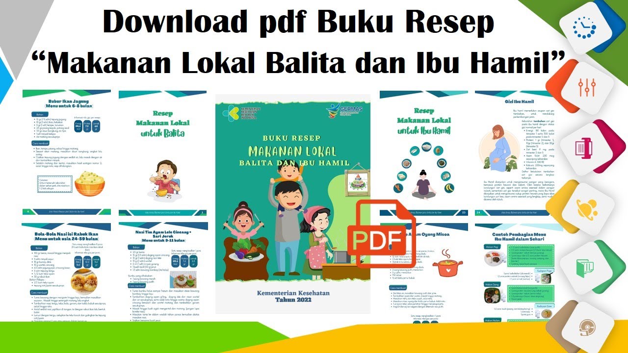 Download Buku Resep Makanan Lokal Balita dan Ibu Hamil Format pdf