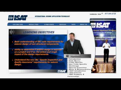 Video Webinar: ISAT Seismic Bracing