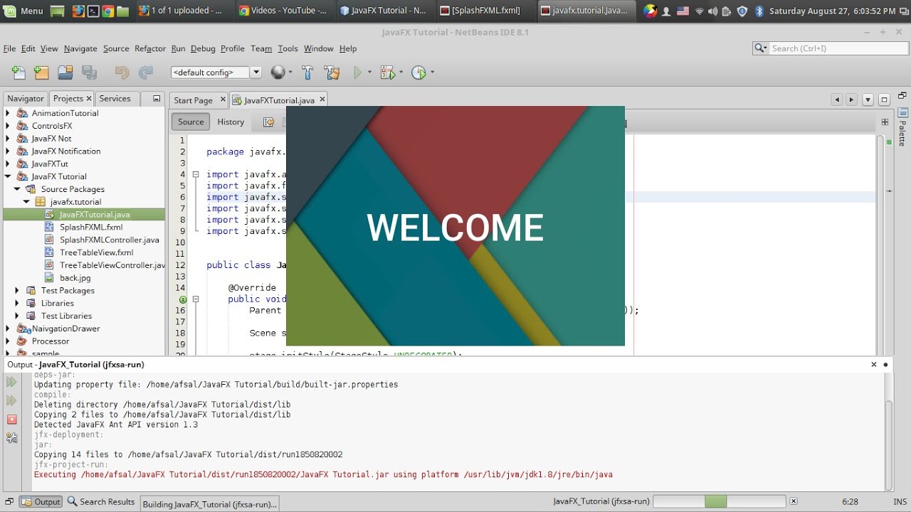 JavaFX Splash Screen 2 : Loading In a Seperate Window