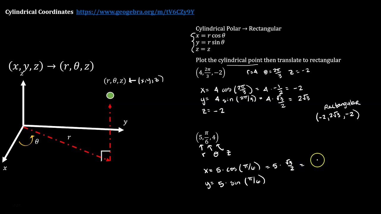5.5 Triple Integrals in Cylindrical and Spherical Coordinate