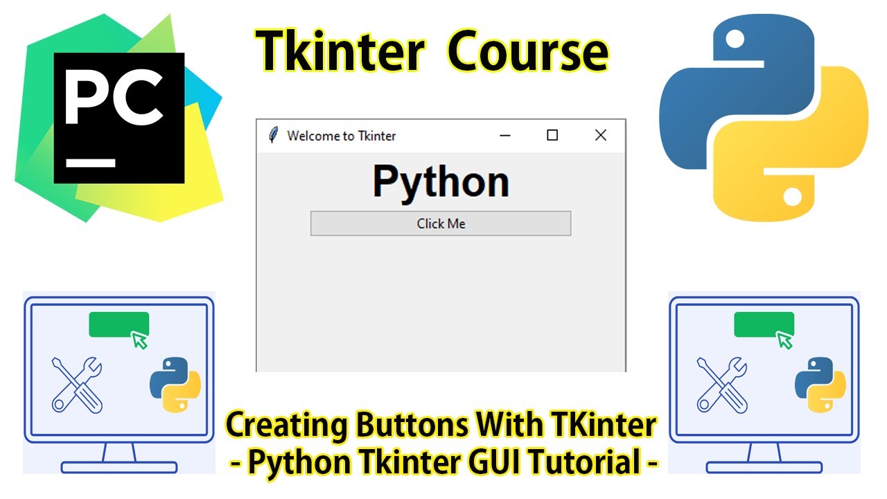 Tkinter Course : Creating Buttons With TKinter , Python Tkinter GUI Tutorial | Button widget |
