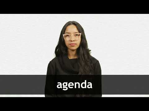 Traducción en inglés de “AGENDA” | Collins Diccionario español-inglés