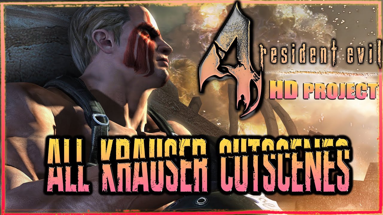 RESIDENT EVIL 4 - HD-PROJECT - All Krauser´s Cutscenes (4K/60FPS)