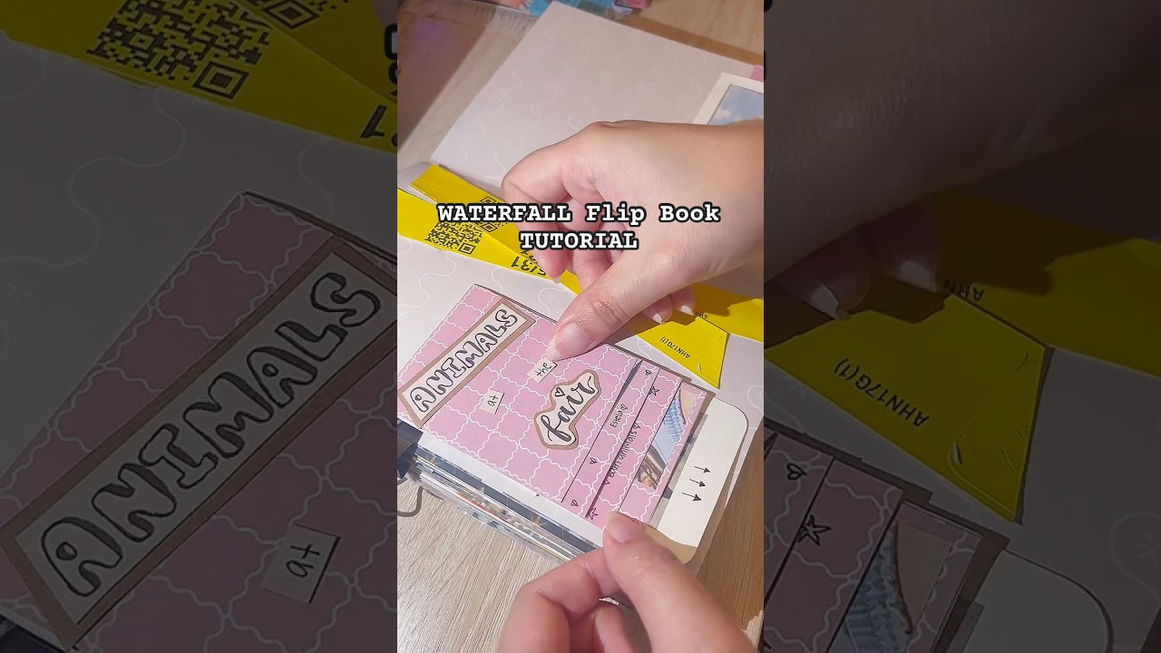 TUTORIAL: How to create an interactive Waterfall Flip Book for your journal 💖