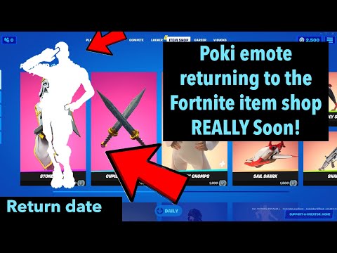 POKI EMOTE RETURN RELEASE DATE REVEALED! POKI EMOTE RETURNS REALLY SOON To the Fortnite Item Shop!