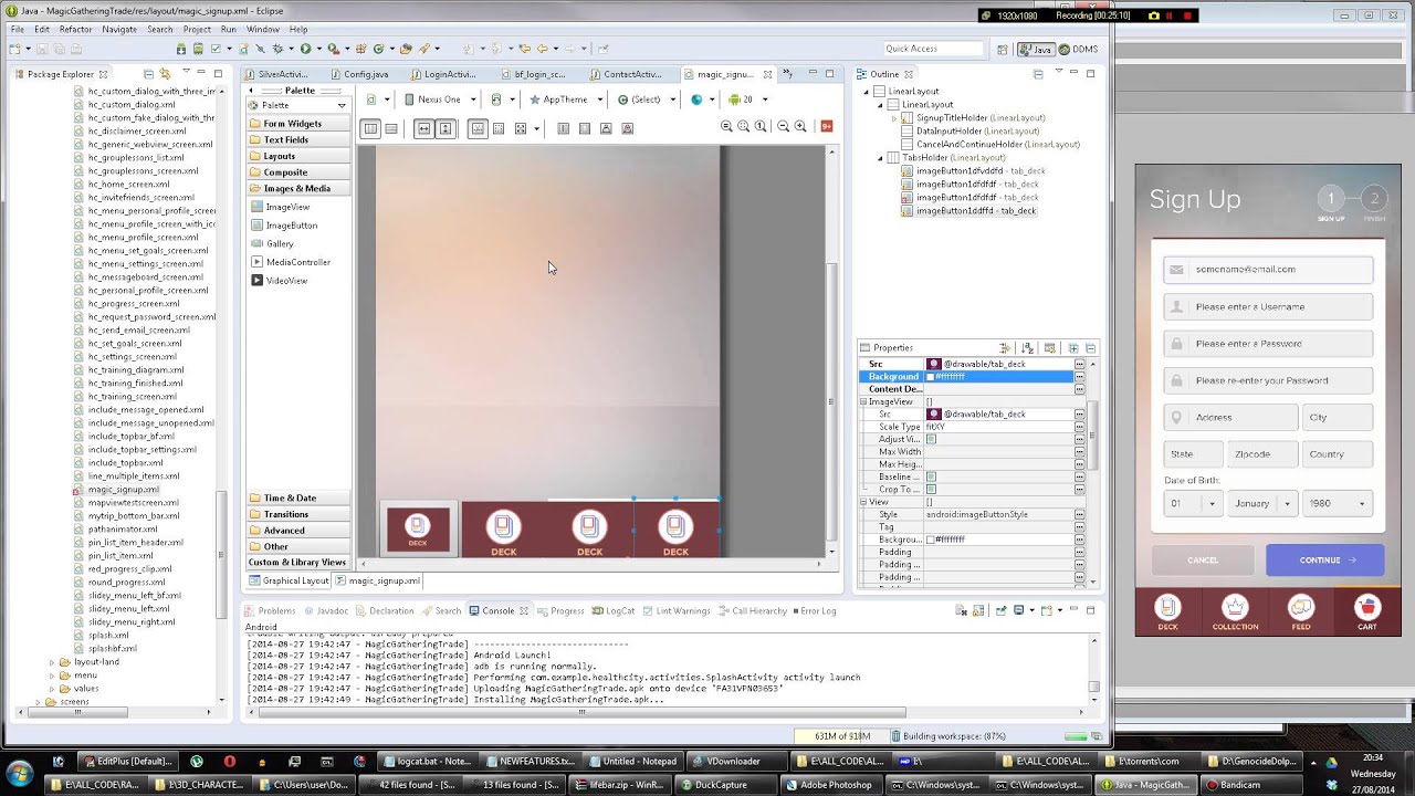 Tutorial: Android UI development with Eclipse/XML - making a 