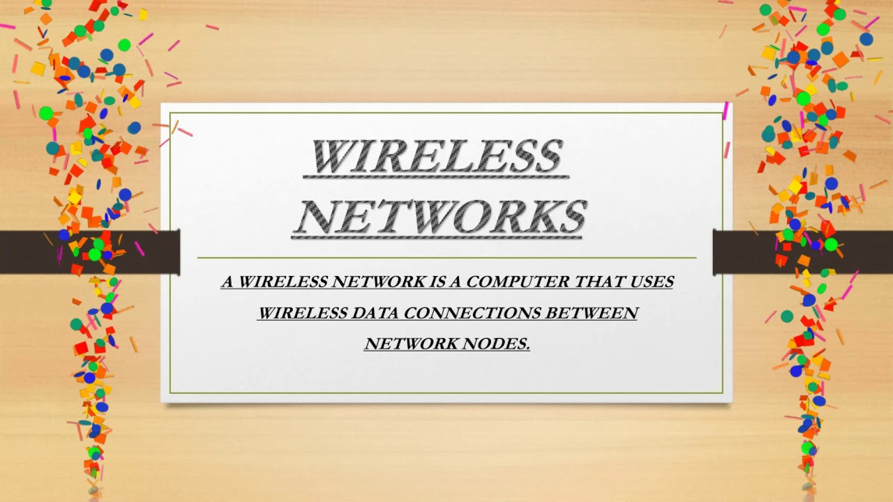 Power Point Presentation on Wireless Networks Pixel Technical