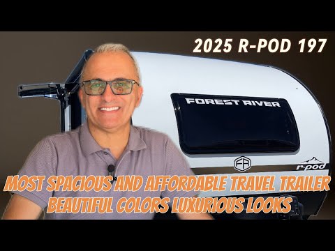 Brand New 2025 R-POD 197 Rear FullBath Front Murphy Side Windows 200WSolarPanel #rpod #traveltrailer