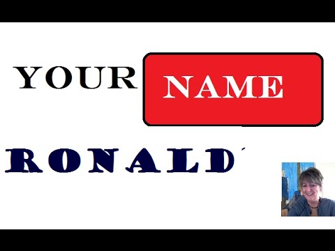 Name Meaning of Ronald 1st. Name 🎥 Neimology Science ®