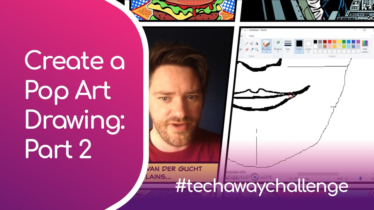 Create a Pop Art Drawing - Part 2