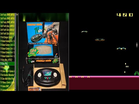 ATTRACT MODE MAME MESS TV BOY PAL 126 GAMES IN 1 ONE 127 IN 1 199x Systema ATARI 2600 CLONE CONSOLE