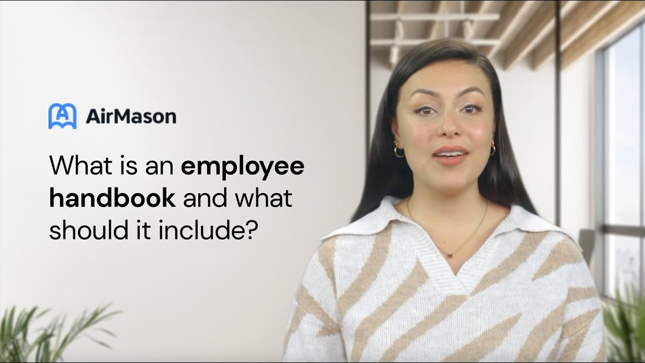 What is an employee handbook and what should it include?