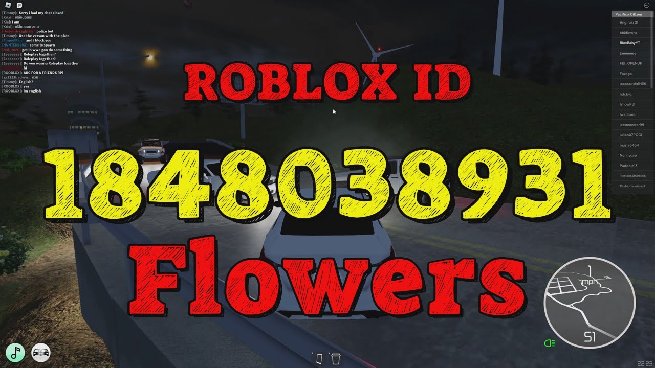 FLOWERS Roblox Song Codes
