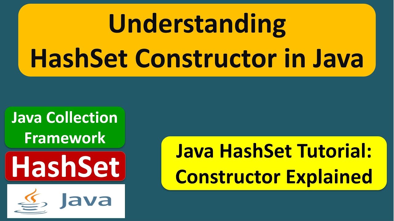 Understanding HashSet Constructor in Java | Java Collection Framework