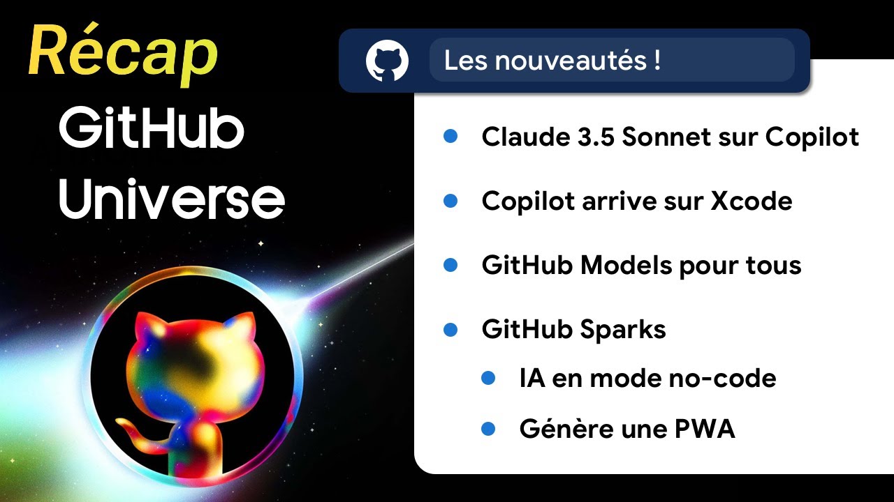 Annonces GitHub : Claude et Gemini sur Copilot, GitHub Sparks (plus besoin de coder), Xcode…