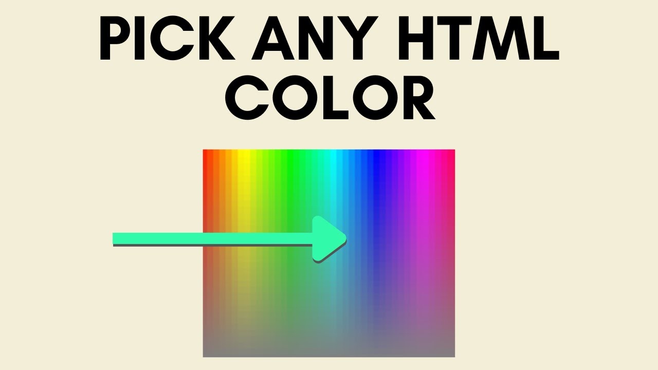 Pick Any Color from a Website or Image |  Free HTML color picker
